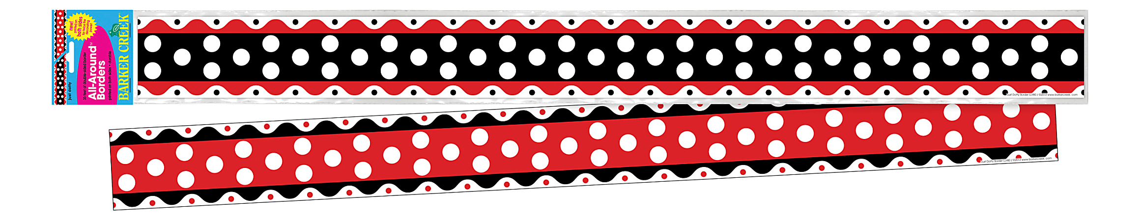 Barker Creek Double Sided Border Strips 3 x 35 Just Dotty Set Of 24 ...