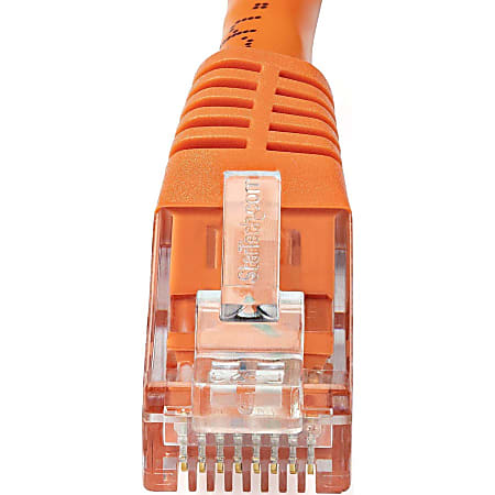 StarTech.com 6ft CAT6 Ethernet Cable Orange Molded Gigabit CAT 6 Wire ...