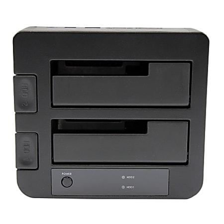 StarTech.com USB 3.0 eSATA Dual Hard Drive Docking Station with UASP ...