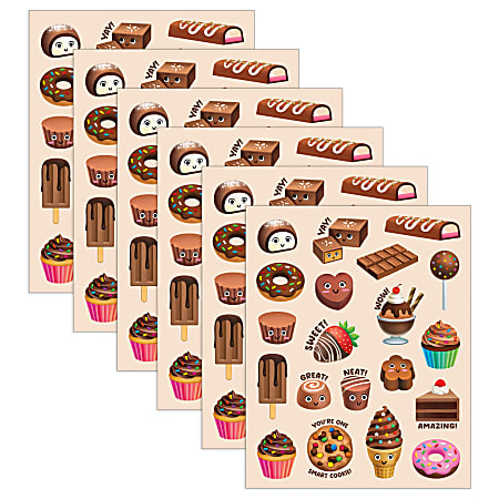 Teacher Created Resources Smelly Stickers Chocolate 120 Per Pack Set Of ...