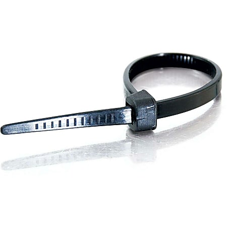 C2G 11.5in Cable Ties Black Cable Tie Black 11.50 Length 100 Pack TAA ...