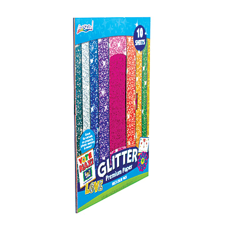 Artskills Glitter Premium Paper 9 x 12 Assorted Pack Of 10 - Office Depot