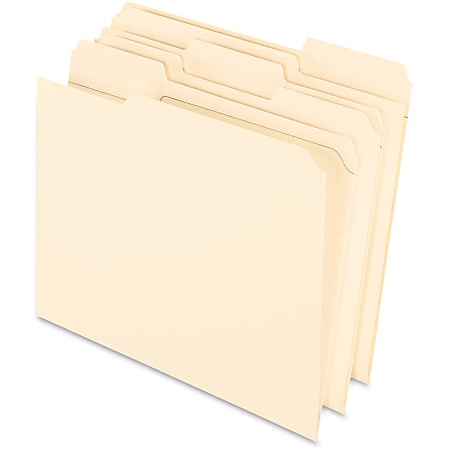 Oxford 13 Cut File Folders Letter Size Manila Box Of 100 - Office Depot