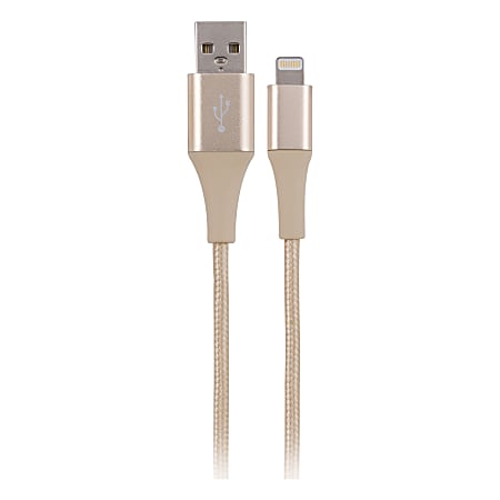 Ativa USB To Lightning Cable 6 Gold 47237 - Office Depot
