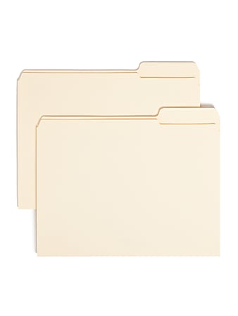 Smead File Folders Reinforced Tab 13 Cut Right Position Letter Size ...