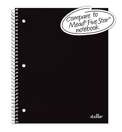 Office Depot Brand Stellar Poly Notebook 8 x 10 12 1 Subject Wide Ruled ...