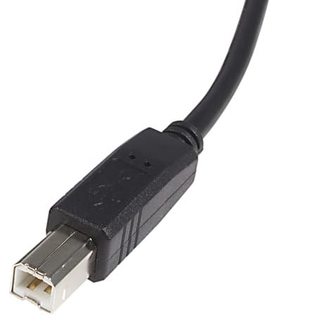 StarTech.com 1 ft USB 2.0 A to B Cable MM USB2HAB1 - Office Depot
