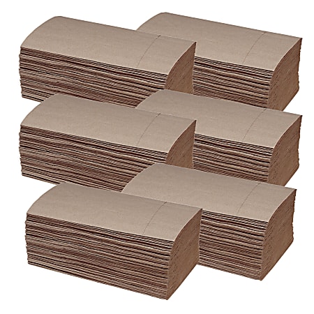 SKILCRAFT Single Fold 1 Ply Paper Towels Kraft Pack Of 250 Sheets ...