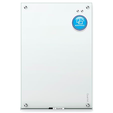Quartet Infinity Magnetic Glass Unframed Dry Erase Whiteboard 72 x 48 ...