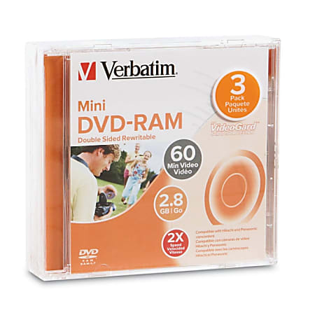 Verbatim 2x DVD RAM Double Sided Media - Office Depot
