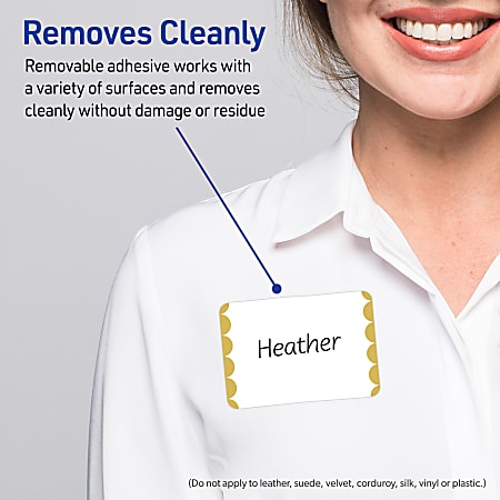 Avery Printable Adhesive Name Badges With Preprinted Designs Rectangle ...