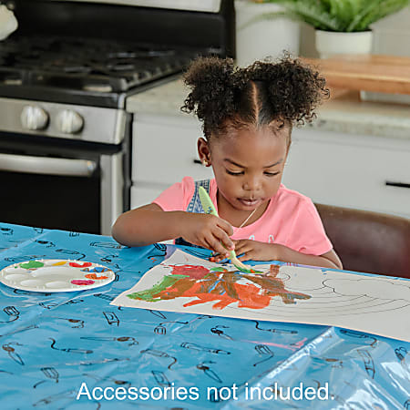 Ready 2 Learn Messy Mats Blue Pack Of 3 Mats - Office Depot