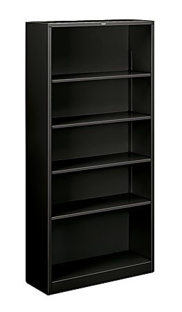 HON® Brigade® Steel Modular Shelving Bookcase, 5 Shelves, 72"H x 34-1/2 ...