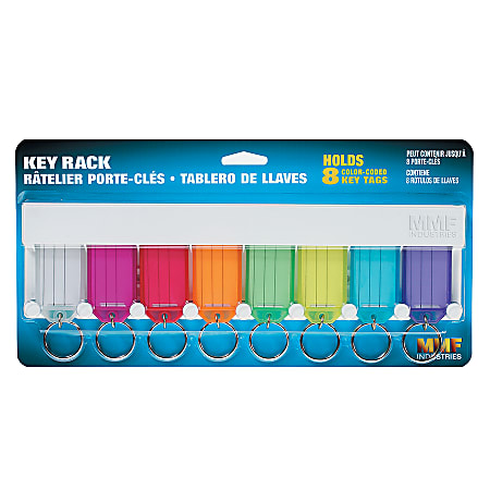Eldon 8 Key Tag Rack - Office Depot
