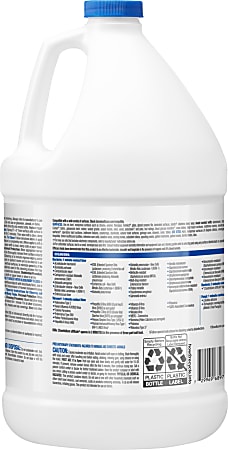 Clorox Healthcare Bleach Germicidal Cleaner Refill 128 Ounces - Office ...