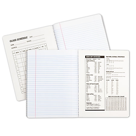 C Line Narrow Rule Composition Notebooks 7 12 x 9 34 100 Sheets Black ...