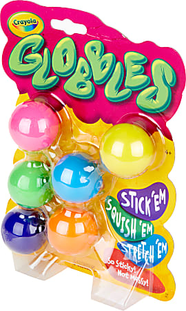 Crayola Globble Squish Toys Assorted Colors Set Of 6 Toys - Office Depot