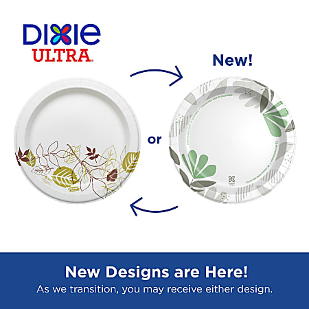 Dixie® Paper Plates, 10", Pathways, Carton Of 500 Plates