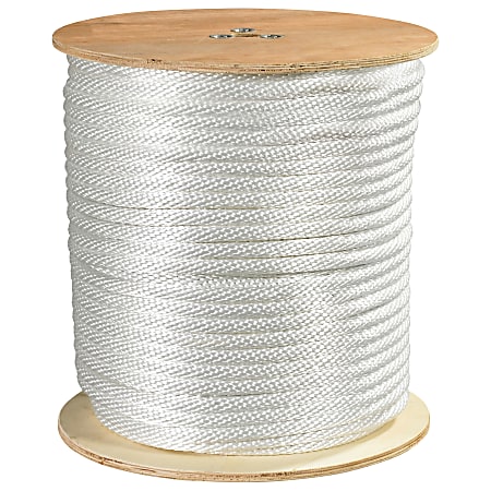 Office Depot Brand Solid Braided Nylon Rope 6000 Lb 58 x 500 White ...