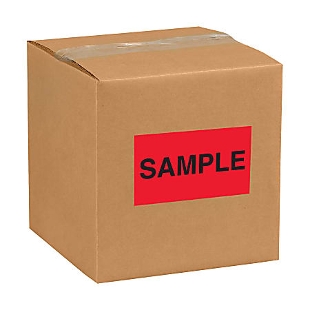 Preprinted Special Handling Labels DL2781 Sample 5 x 3 Fluorescent Red ...