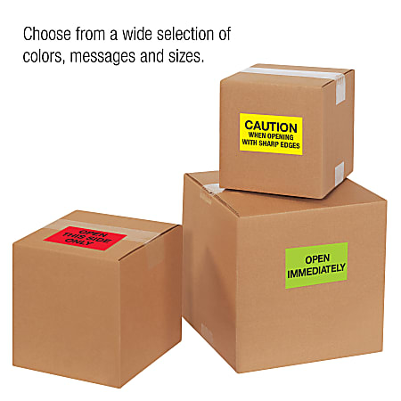 Tape Logic Preprinted Shipping Labels Sign Here Rectangle DL2811 3 x 5 ...