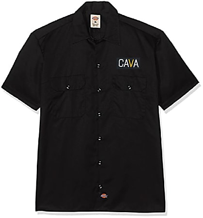 Work Shirt Short sleeve Black Cava Logo Small - ODP Business Solutions