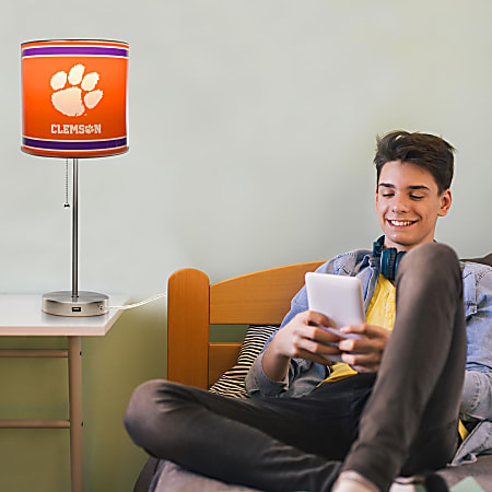 Imperial NCAA Table Lamp 19 H Clemson University - Office Depot