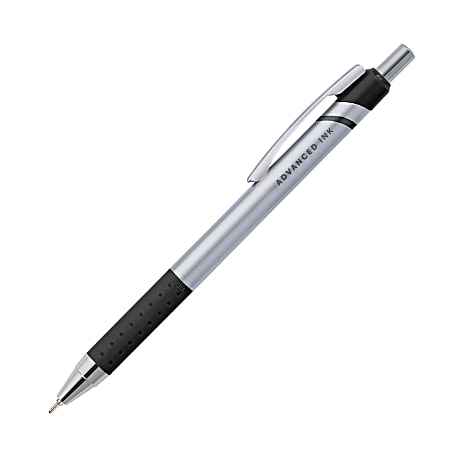 Office Depot Brand Advanced Ink Retractable Ballpoint Pens Needle Point ...
