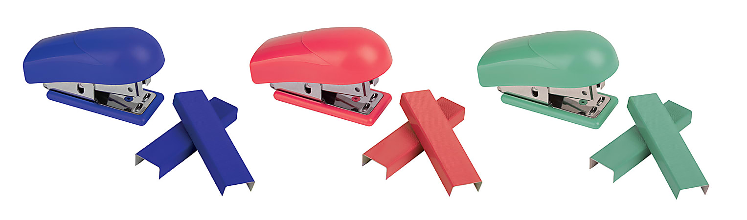 Office Depot Brand Mini Stapler Assorted Colors - Office Depot