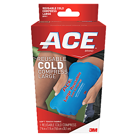 ACE Reusable Large Cold Compress Blue - Office Depot