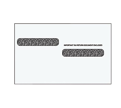 OfficeMax Double Window Envelope, 100 Envelopes