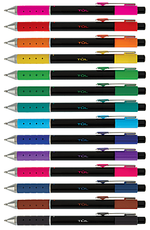 TUL Limited Edition Brights Retractable Gel Pens Medium Point 0.7 mm ...
