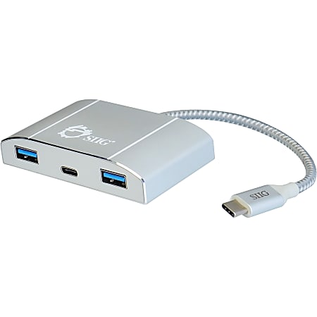 SIIG USB C to 4 Port USB 3.0 Hub with PD Charging 3A1C USB Type C ...
