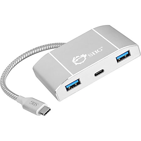 SIIG USB C to 4 Port USB 3.0 Hub with PD Charging 3A1C USB Type C ...