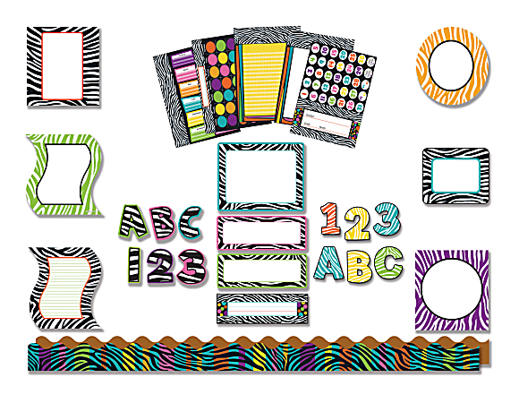 Carson Dellosa Bulletin Board Set Wild Style Assorted Colors - Office Depot
