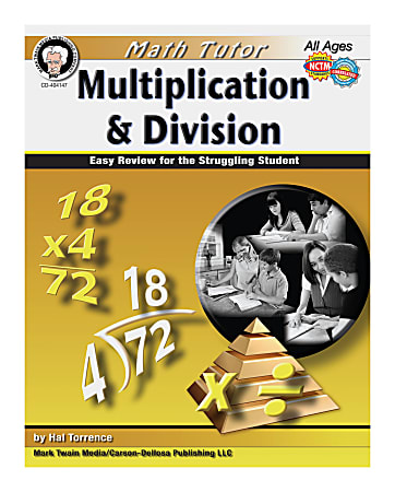 Mark Twain Book Math Tutor Multiplication and Division Grades K 8 ...