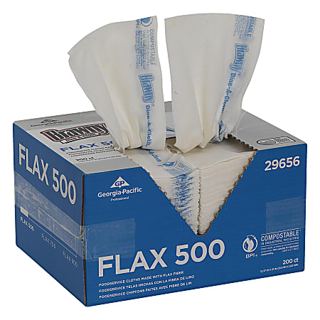 Brawny Dine A Cloth by GP PRO FLAX 500 Light Duty 1 Ply 14 Fold Front ...