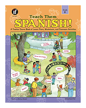 Instructional Fair Book Teach Them Spanish Grade K - Office Depot