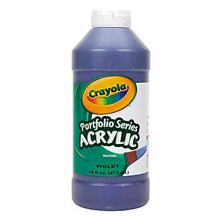 Crayola Portfolio Series Acrylic Paint 16 oz. Violet Pack Of 2 - Office ...