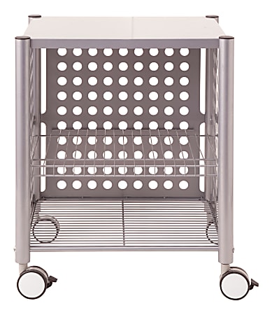 Vertiflex Deskside Machine Stand 7 H x 21 12 W x 17 78 D Matte Gray ...