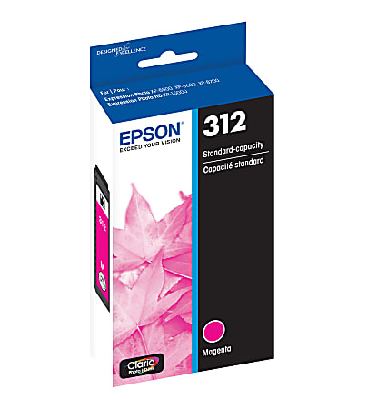 Epson 312 Claria Photo Magenta Ink Cartridge T312320 S - Office Depot