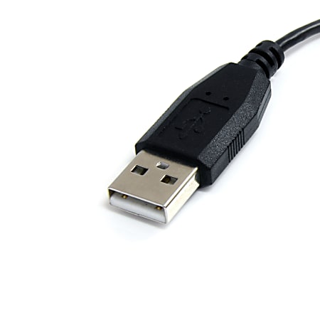 StarTech.com 3 ft Micro USB Cable A to Left Angle Micro B Charge or ...