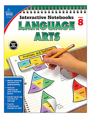 Carson-Dellosa Interactive Language Arts Notebook, Grade 8