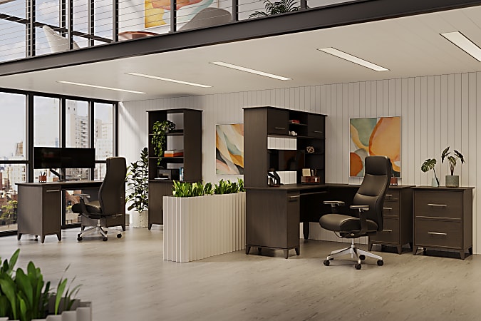 WorkPro Momentum Ergonomic Vegan Leather High Back Active Chair ...