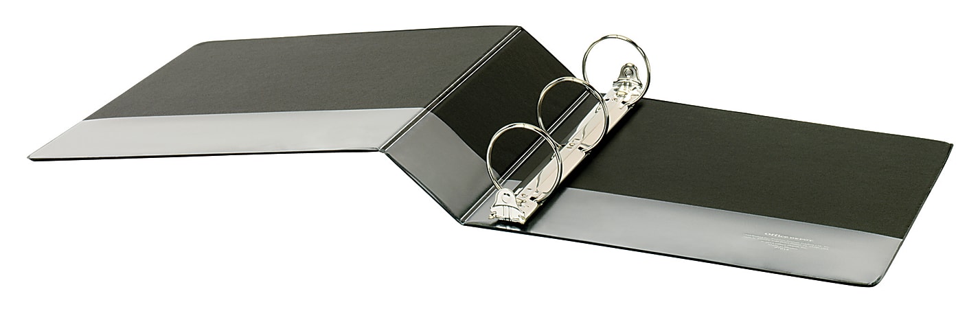 Office Depot Brand Nonstick 3 Ring Binder 2 Round Rings Black - Office ...
