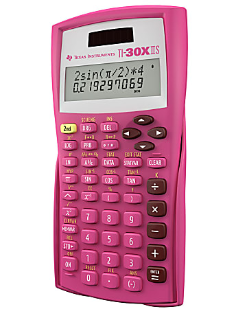 Texas Instruments TI 30X IIS Solar Scientific Calculator Pink - Office ...