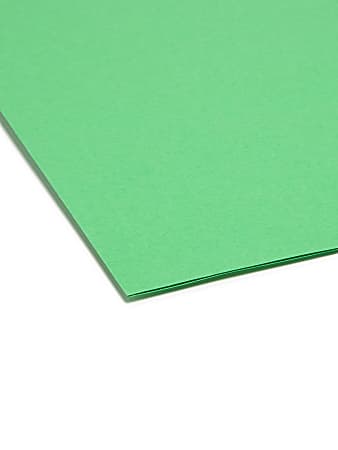 Smead Color File Folders Legal Size 13 Cut Green Box Of 100 - Office Depot