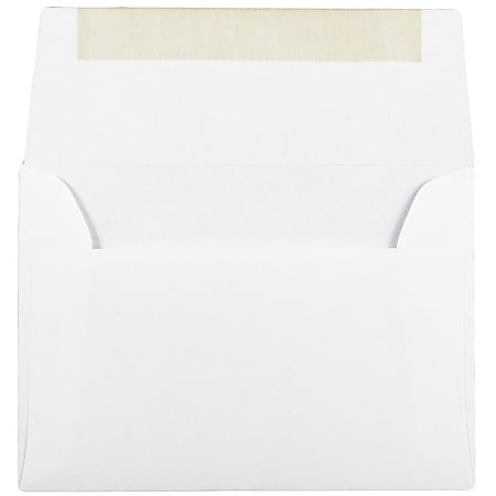 JAM Paper Booklet Invitation Envelopes A6 Gummed Seal Strathmore Bright ...