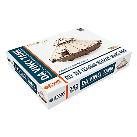 EWA Eco Wood Art Da Vinci Tank 3D Wooden STEM Construction Kit - Office ...
