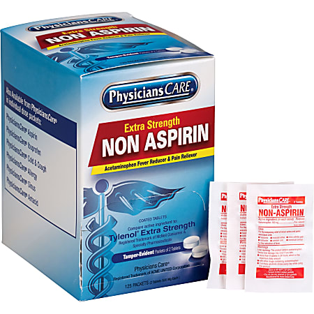 PhysiciansCare Non Aspirin Pain Reliever Medication 2 Tablets Per ...